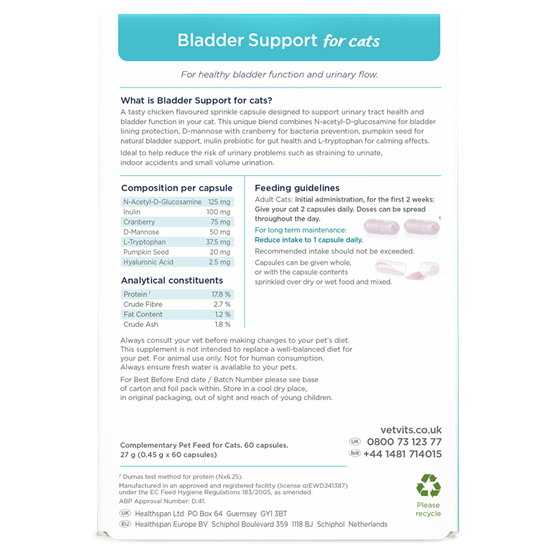 Bladder Support for Cats